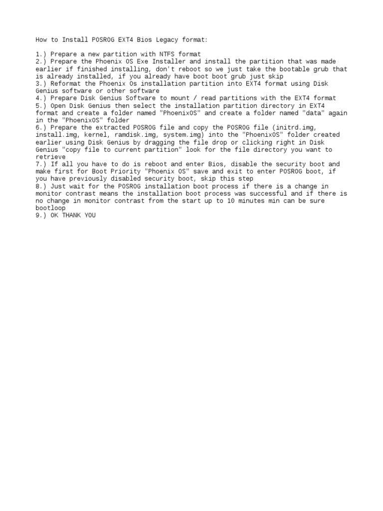 Tech Enthusiasts' Guide to POSROG Installation | PDF