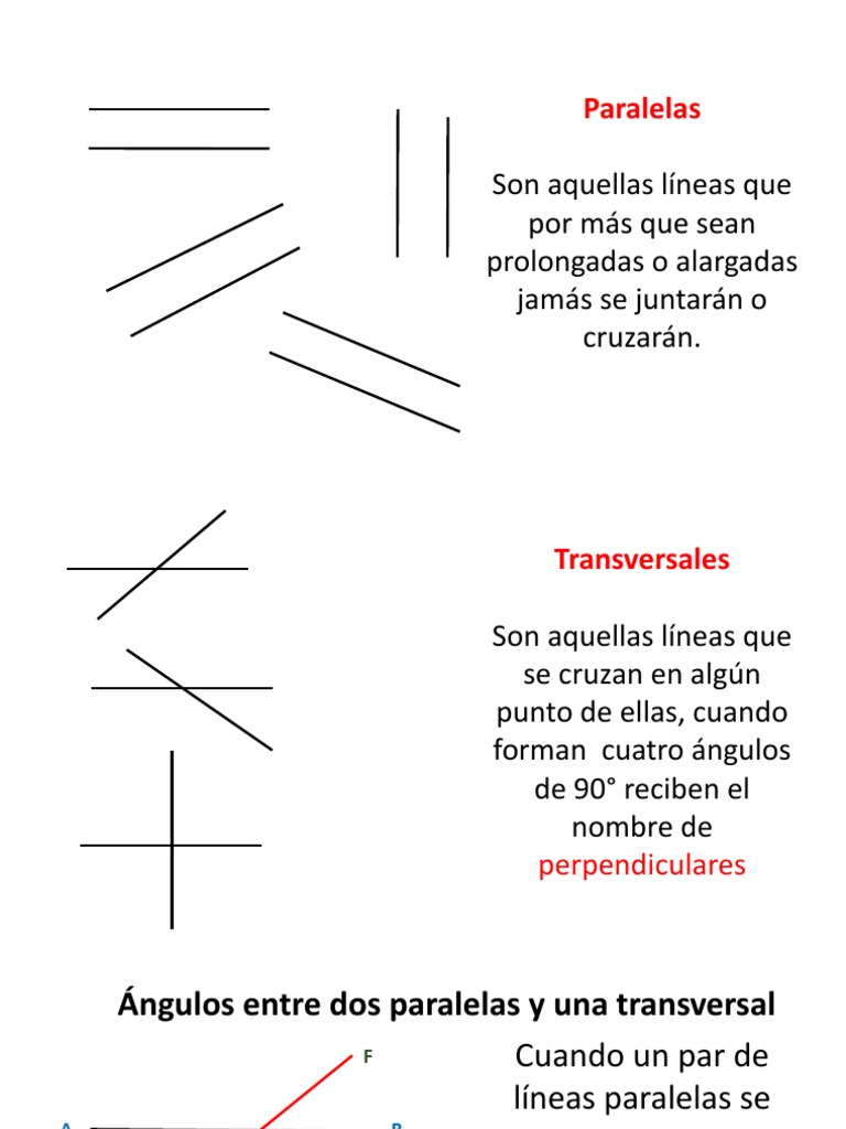 Ángulos en Paralelas y Transversales | PDF | Ángulo | Geometría