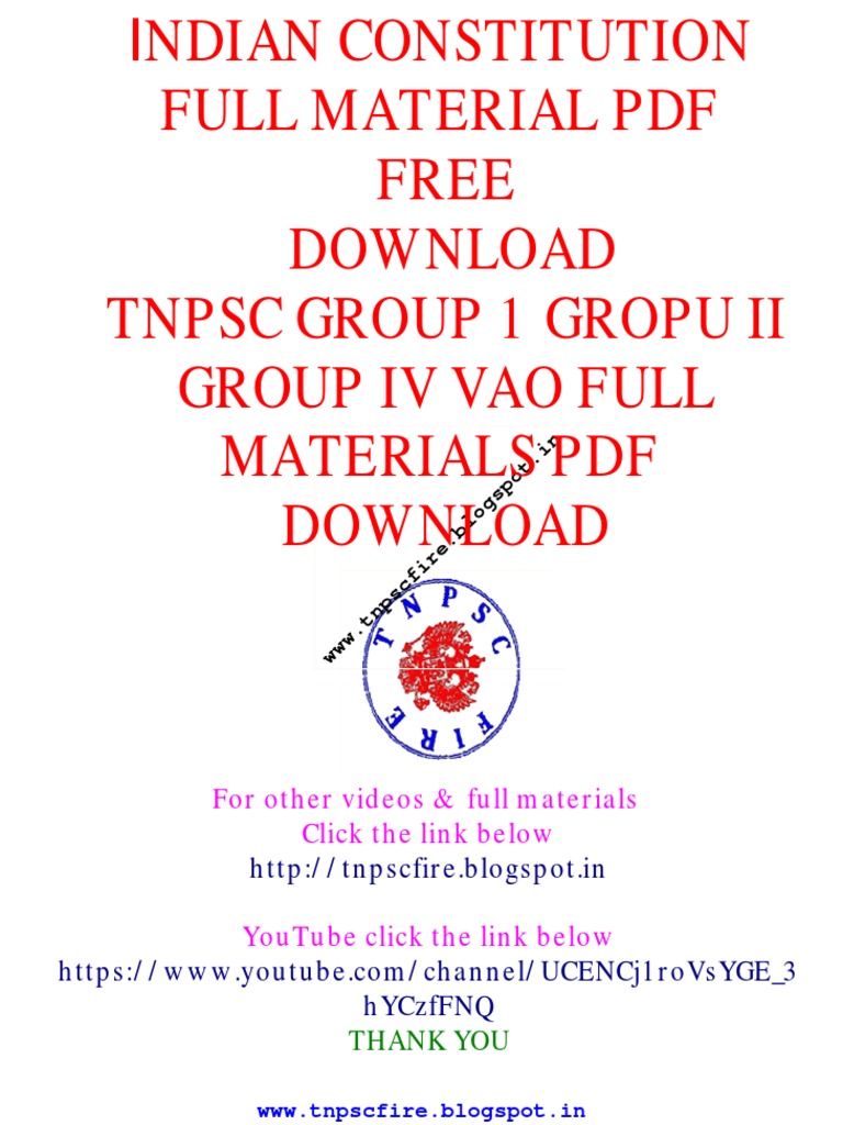 Indian Constitution Complete Materials | PDF | Leisure | Business