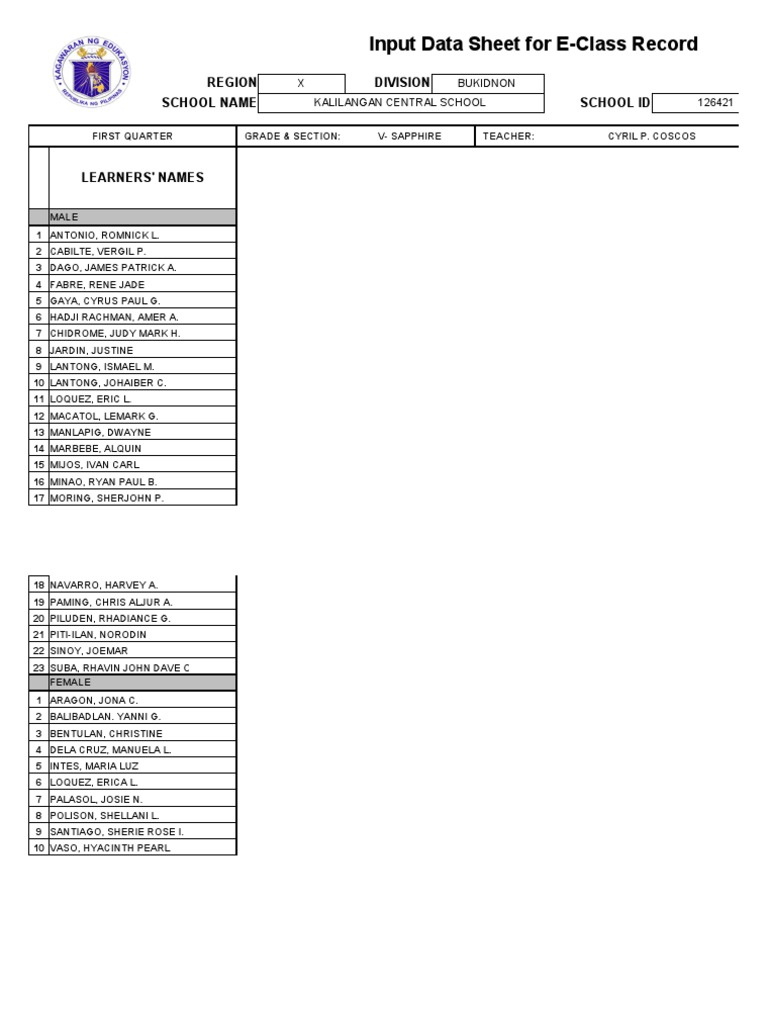 Grade 4-6 - Mapeh 1st Quarter | PDF