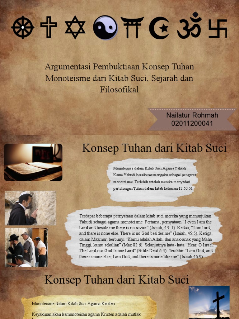 Presentasi Konsep Tuhan Monoteisme | PDF