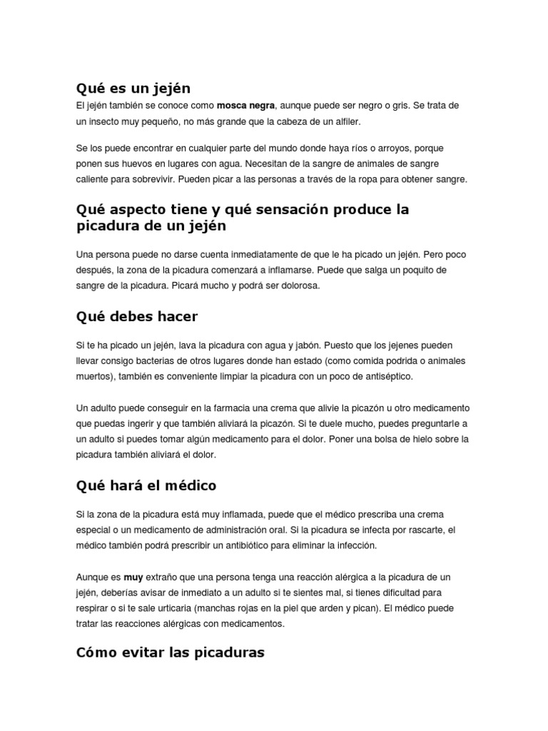 Qué Es Un Jején | PDF