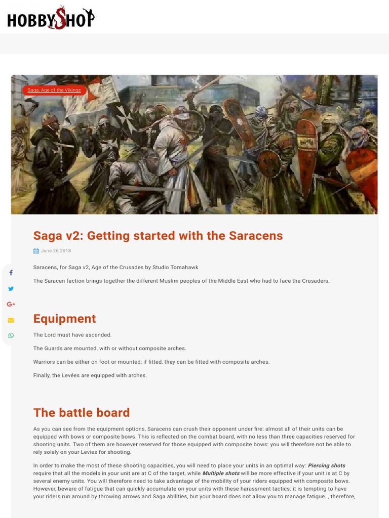 Saga v2 - Saracens | PDF | Archery | Bow And Arrow