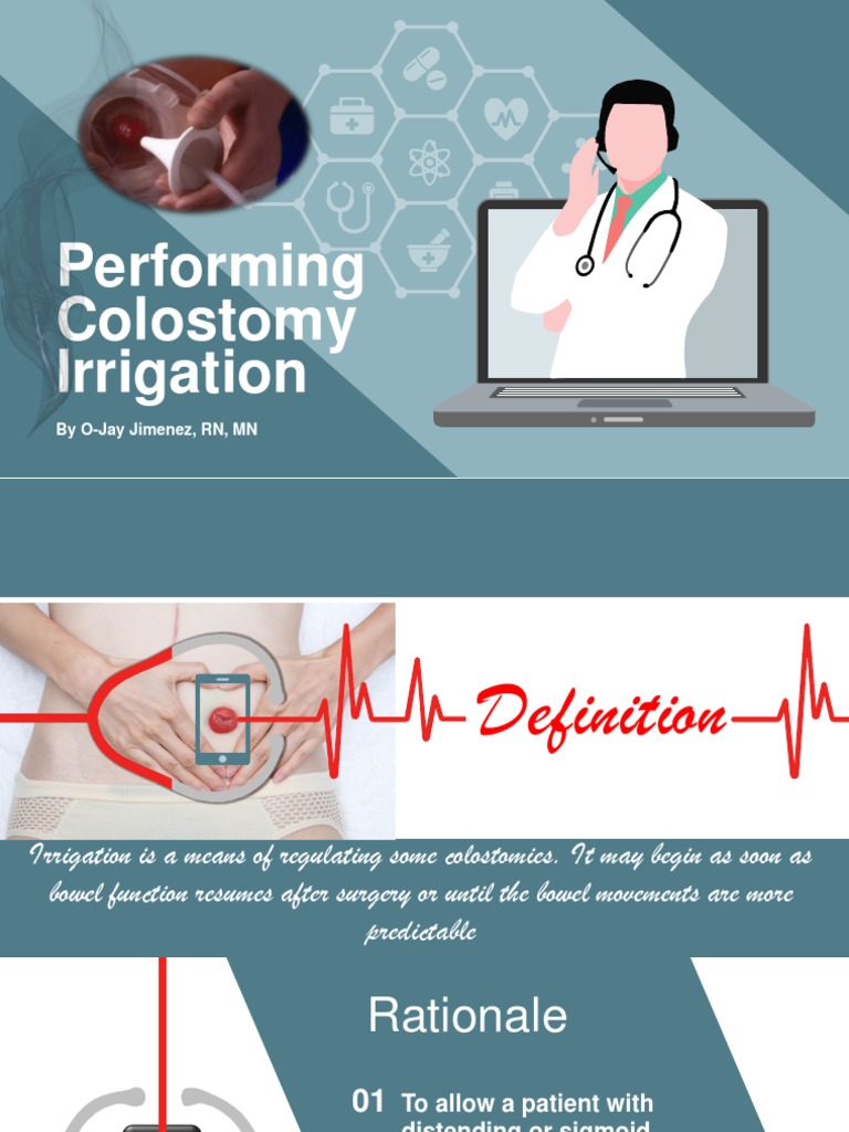 Colostomy Irrigation Guide | PDF | Human Feces | Large Intestine