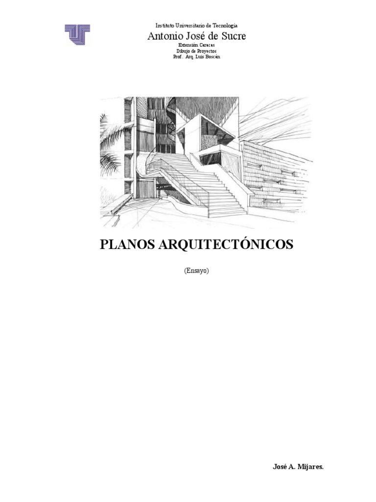 Asignación II Dibujo Arquitectonico | PDF | Dibujo | Arquitecto