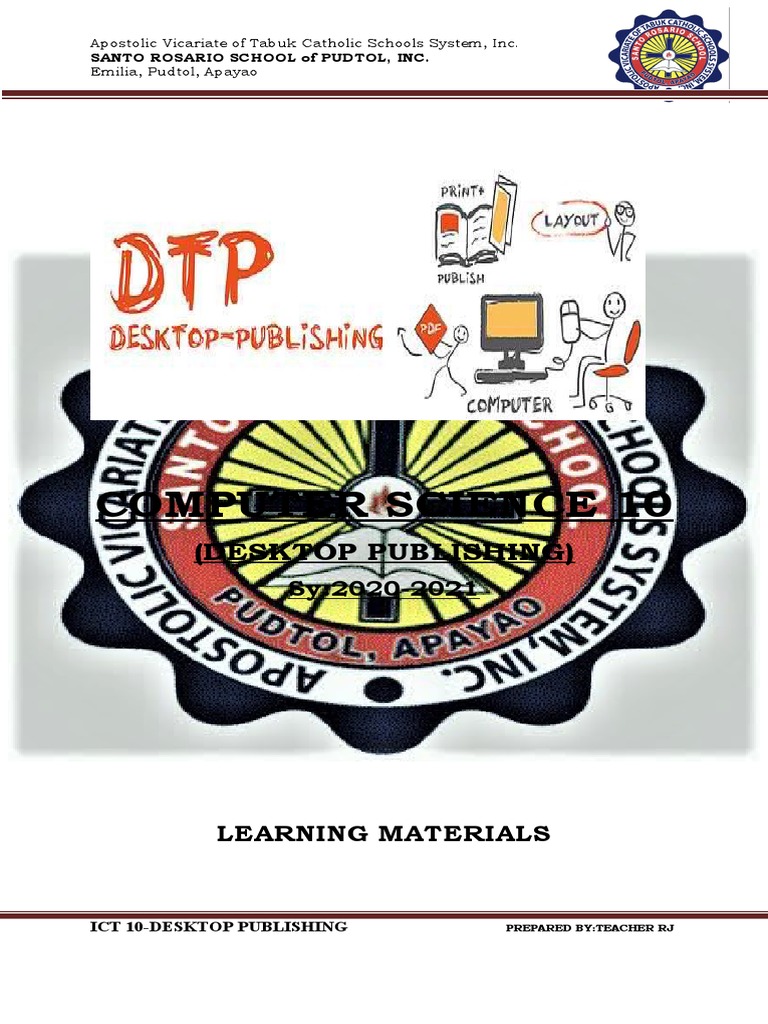 Computer Science 10: (Desktop Publishing) | PDF | Typefaces | Page Layout
