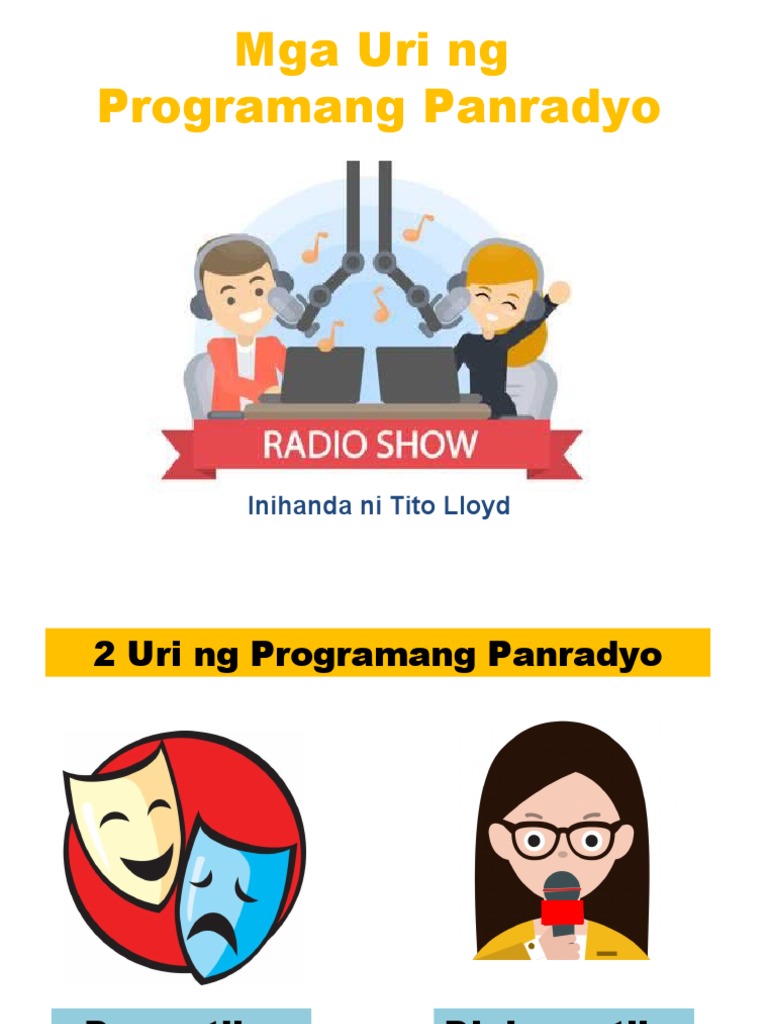 Uri NG Programa Sa Radyo | PDF