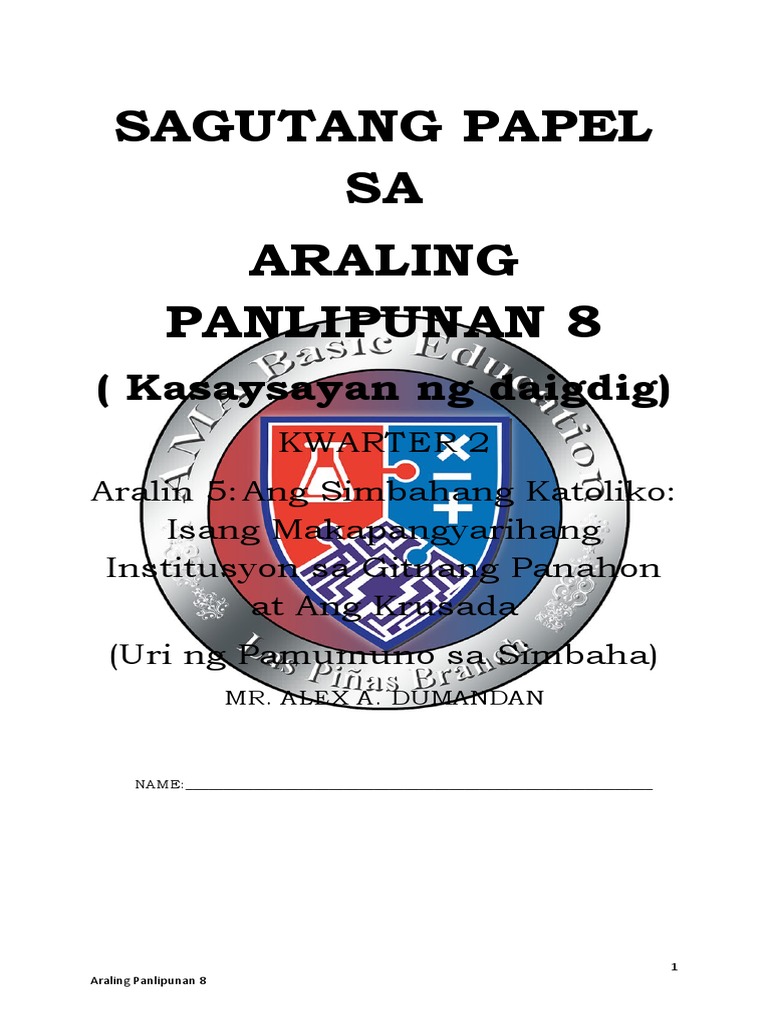 Ap G8 - Week 9 | PDF