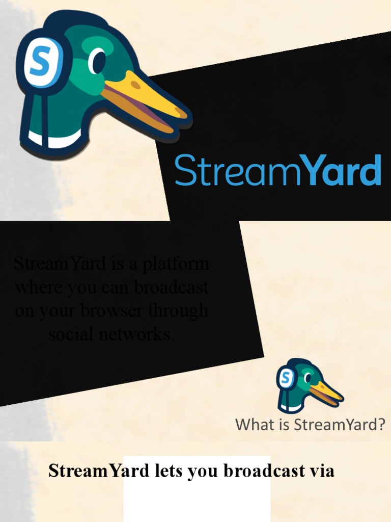 Stream Yard | PDF