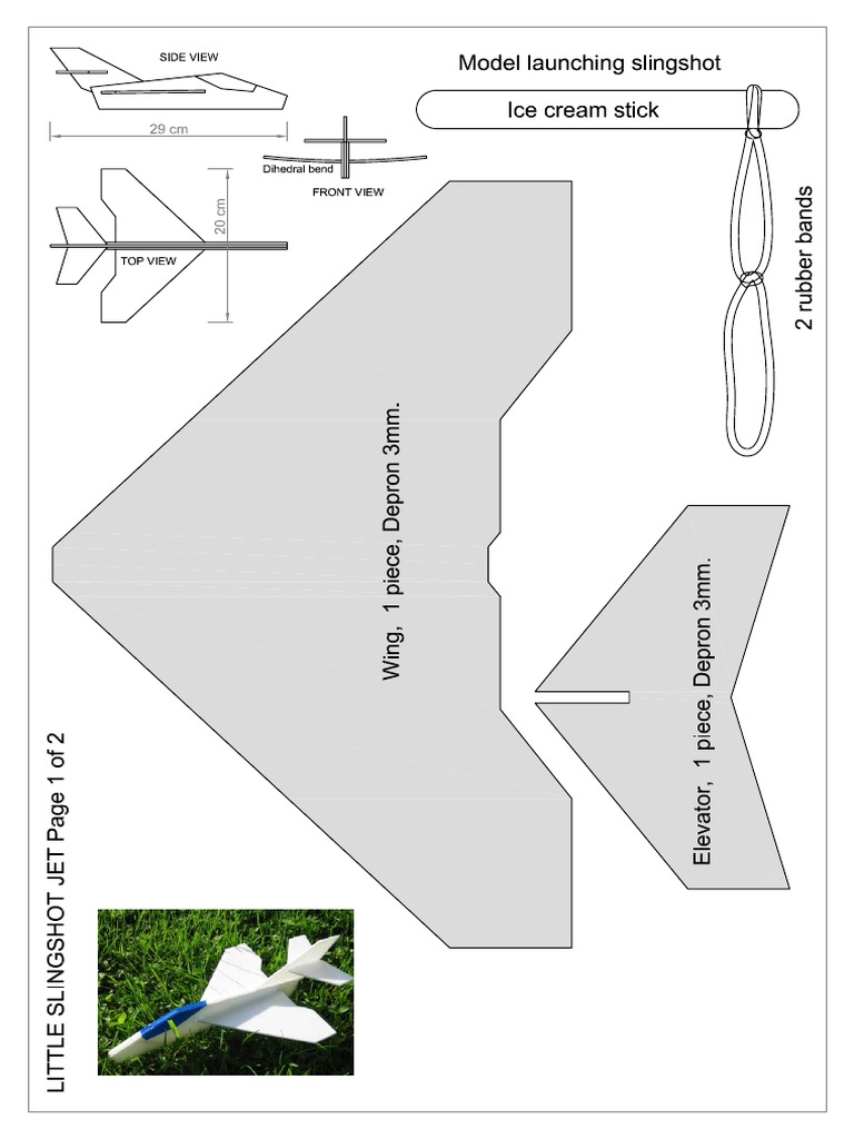 Litle Slingshot Jet Model Plans | PDF