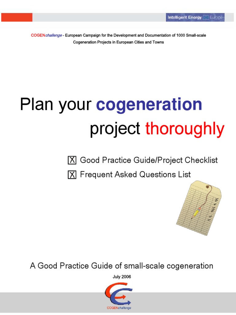 Cogen Challenge Good Practice Guide | PDF | Cogeneration | Physical ...