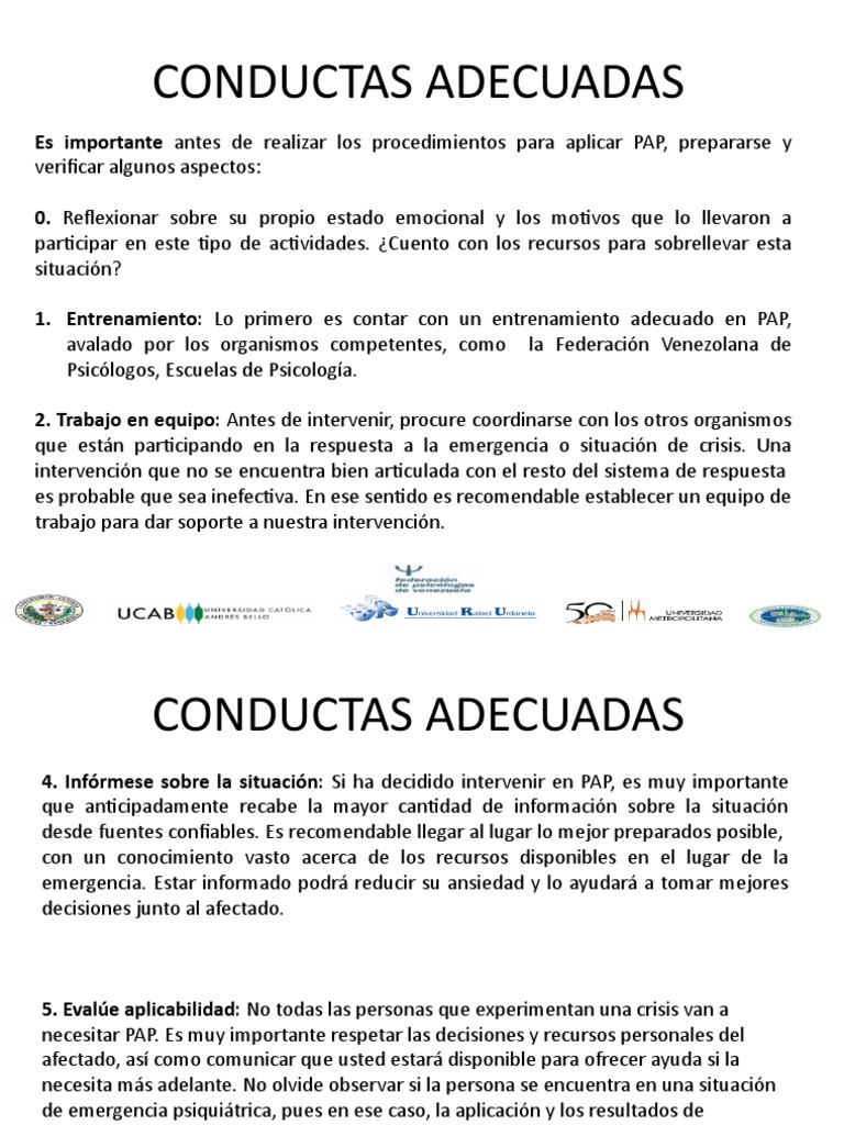 Conductas Adecuadas e Inadecuadas | PDF | Sicología | La naturaleza humana