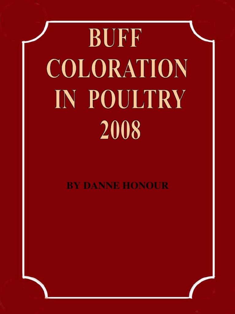 Buff Coloration | PDF | Chicken | Feather