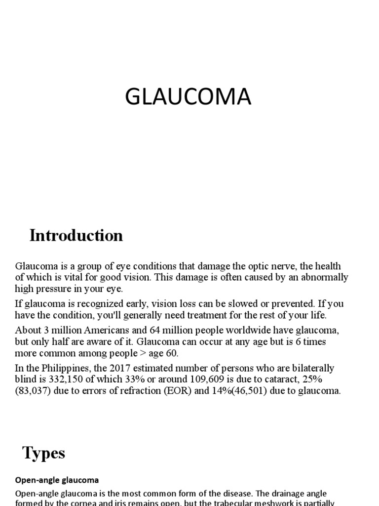 Glaucoma: An Overview of Risk Factors, Pathophysiology, Diagnosis and ...
