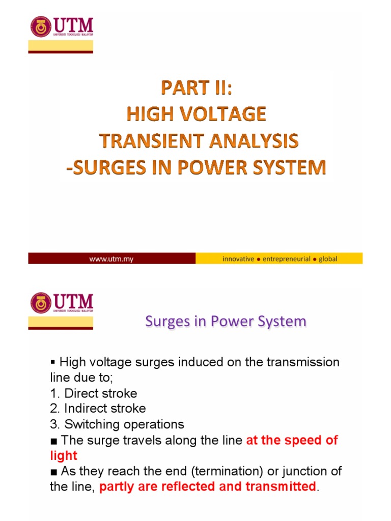 6 HV Transient Analysis in Power System | PDF | Electronics | Physical ...