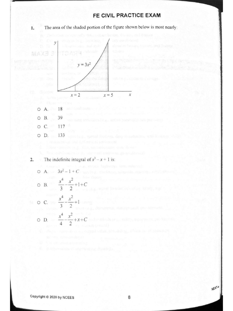 NCEES Post 2020 Practice Exam-Compressed | PDF