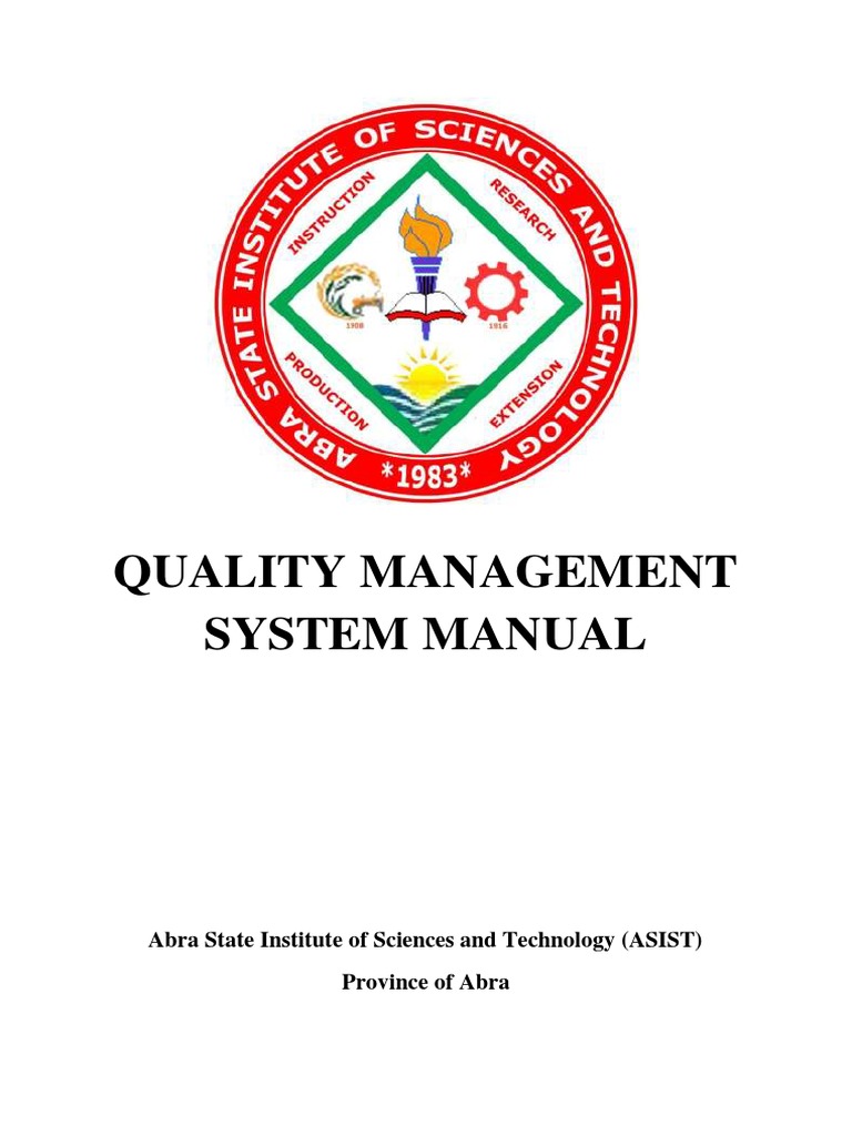 QUALITY MANAGEMENT SYSTEM MANUAL | PDF | Iso 9000 | Business