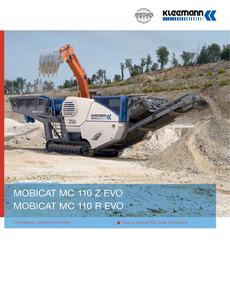 Mobicat MC 110 Z Evo Mobicat MC 110 R Evo: Contractor Line | PDF ...