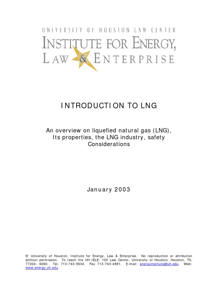 Introduction To LNG | PDF | Liquefied Natural Gas | Natural Gas