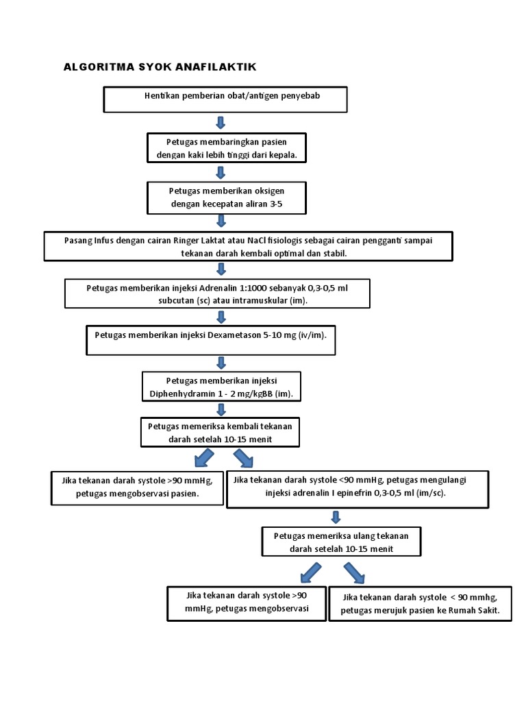 Algoritma Syok Anafilaktik | PDF