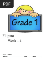 Filipino Worksheet | PDF