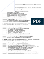Pandiwa Worksheets | PDF