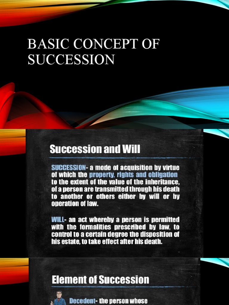 Basic Concept of Succession | PDF