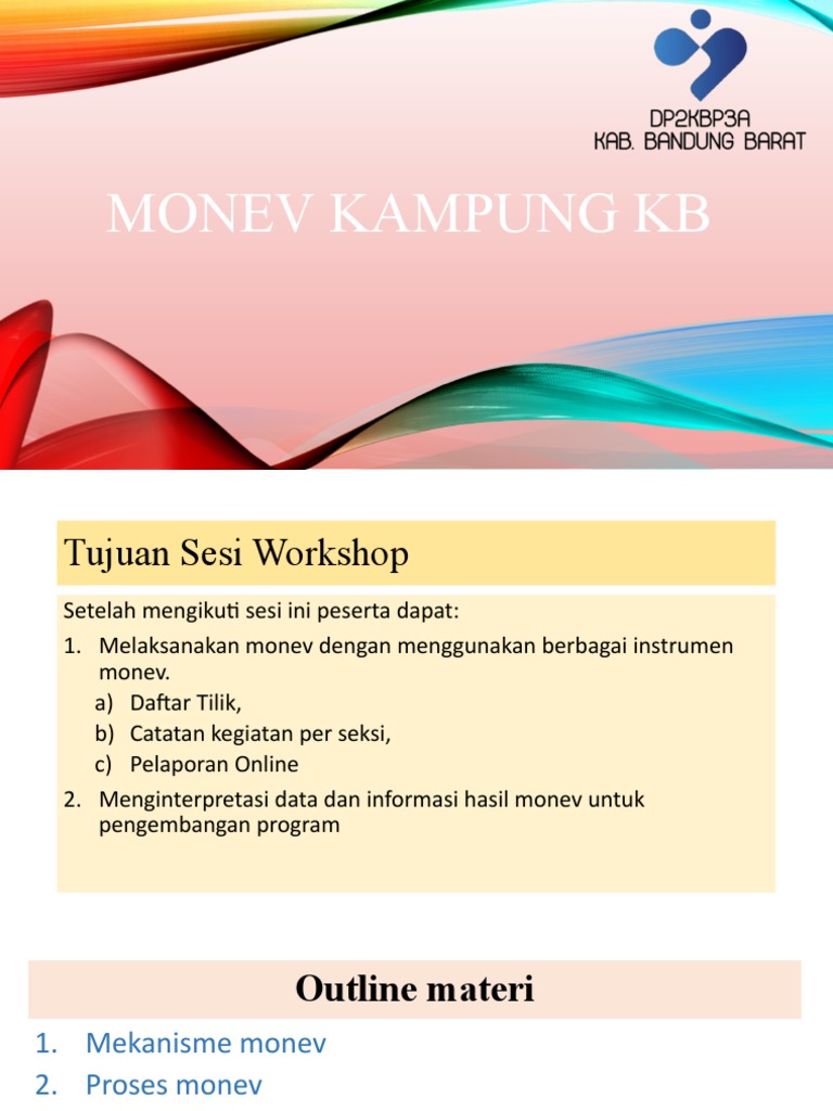 Metode Monev Kampung KB dan Pelaporannya | PDF