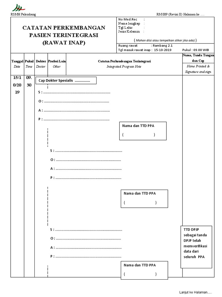 Contoh Pengisian Di CPPT | PDF