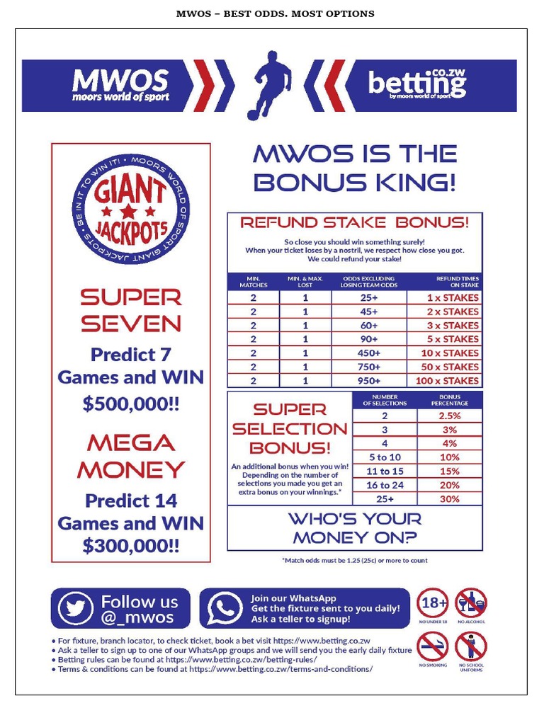 MWOS Daily Betting Fixtures PDF | PDF | Association Football Teams ...