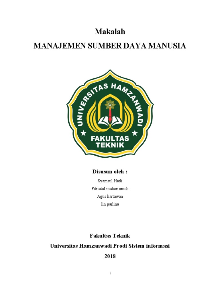 Makalah Manajemen Sumber Daya Manusia | PDF