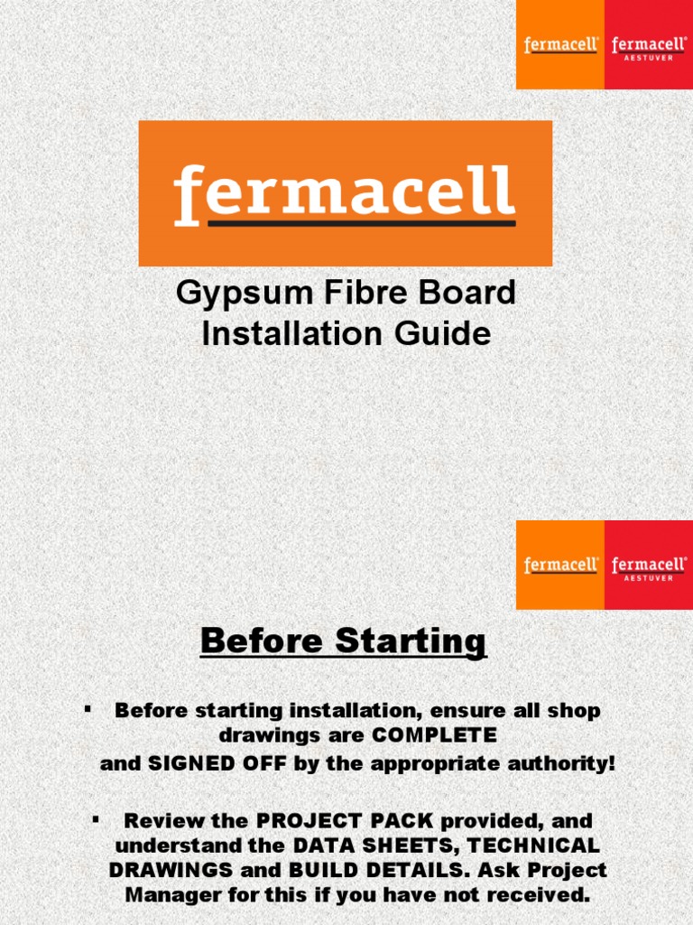 Fermacell Installation Guidelines | PDF | Adhesive | Door