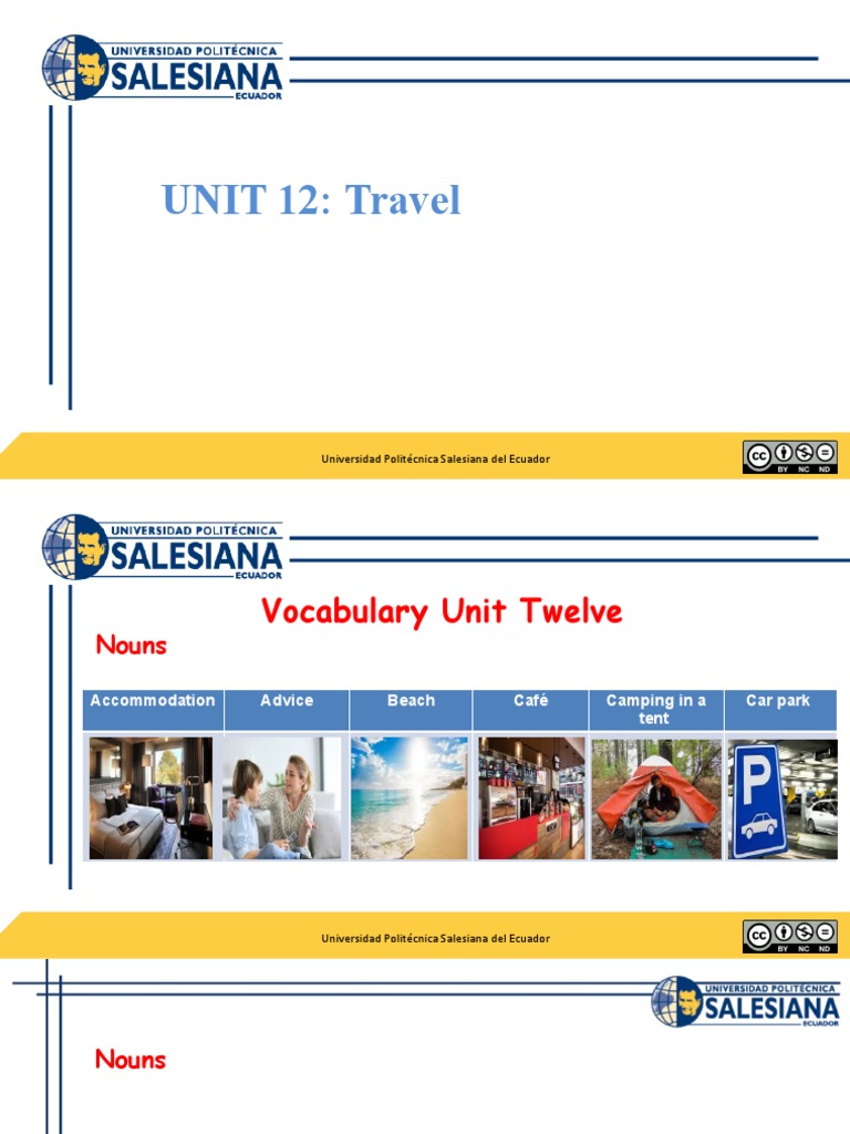 A2.1 - Unit 12 - VOCABULARY REVISADO | PDF | Verb | Noun
