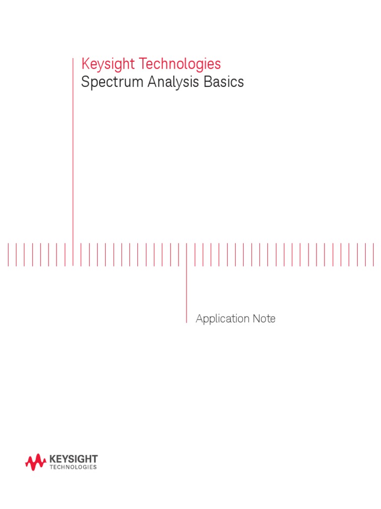 Keysight Spectrum Analysis Basics 2015 | PDF | Spectral Density ...