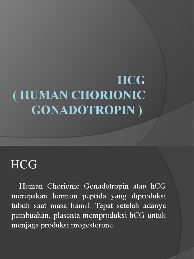 HCG (Human Chorionic Gonadotropin) | PDF