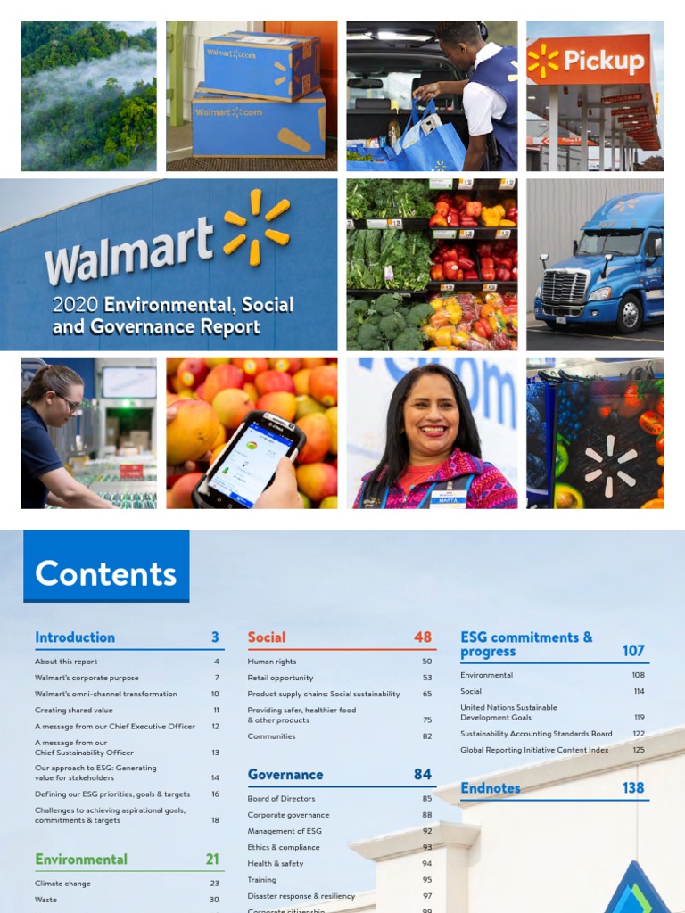 Walmart Esg Report 2020 | PDF | Sustainability | Economies