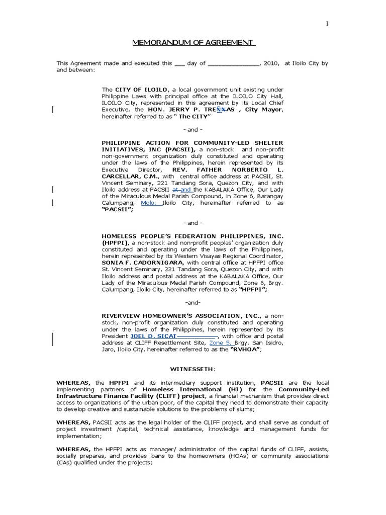 Sample MOA | PDF | Interest | Loans