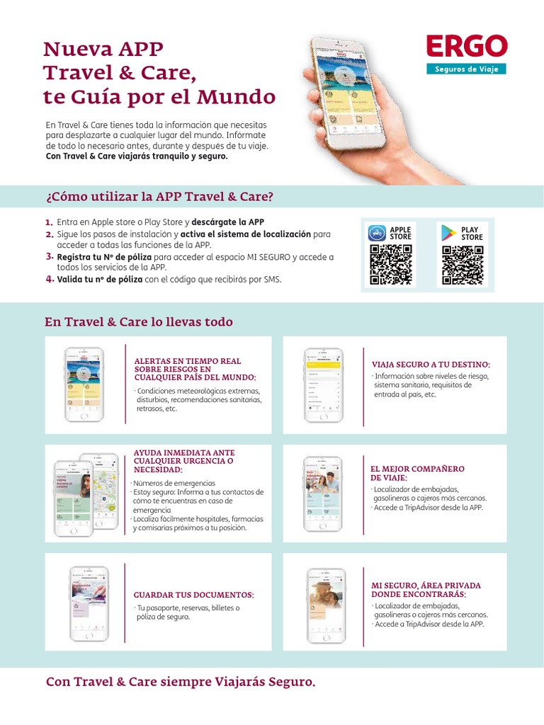 Ergo Travel Care | PDF | Aplicación movil | Póliza de seguros