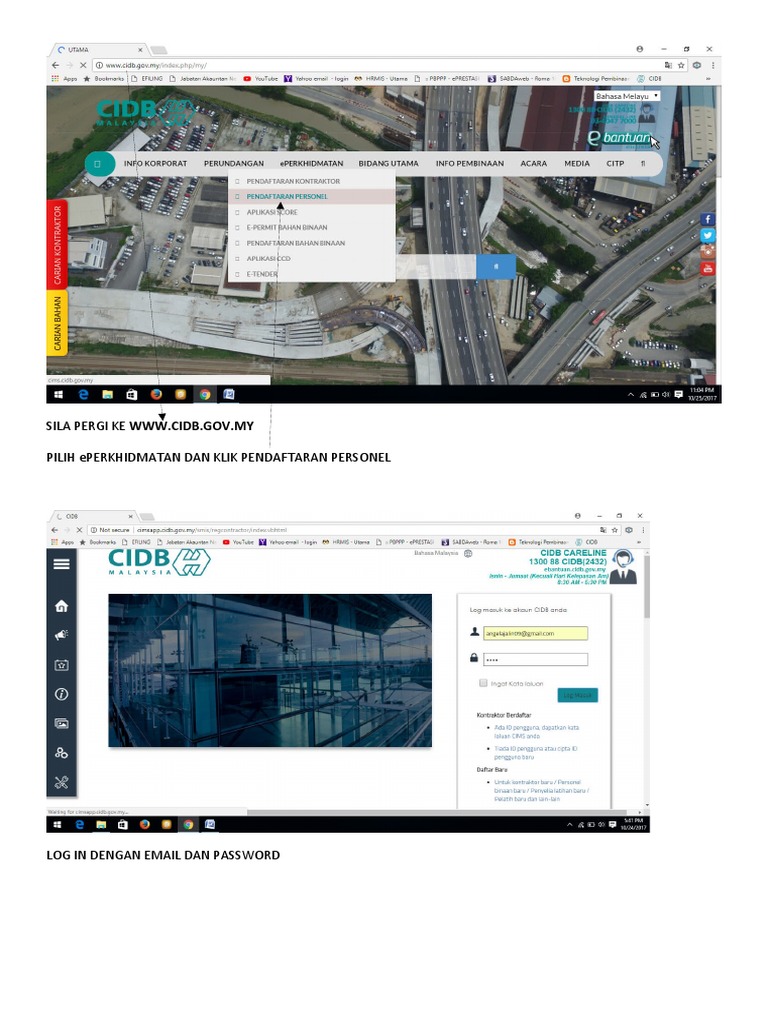 Sop Daftar Selepas Kursus Cidb | PDF
