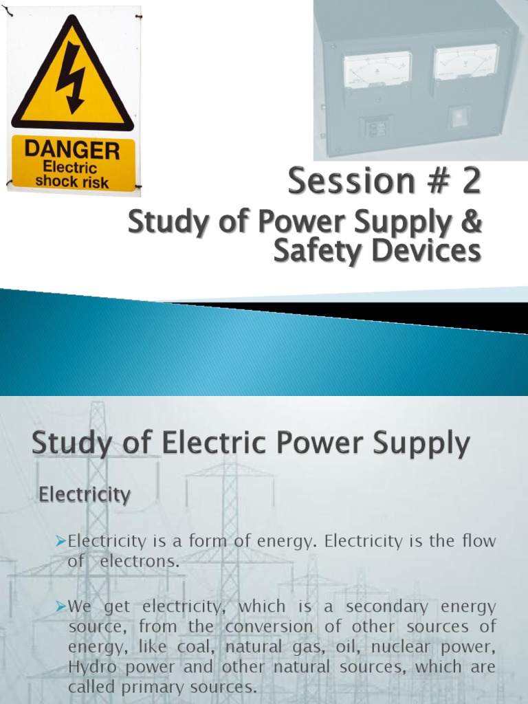 Study of Power Supply & Safety Devices | PDF | Fuse (Electrical ...