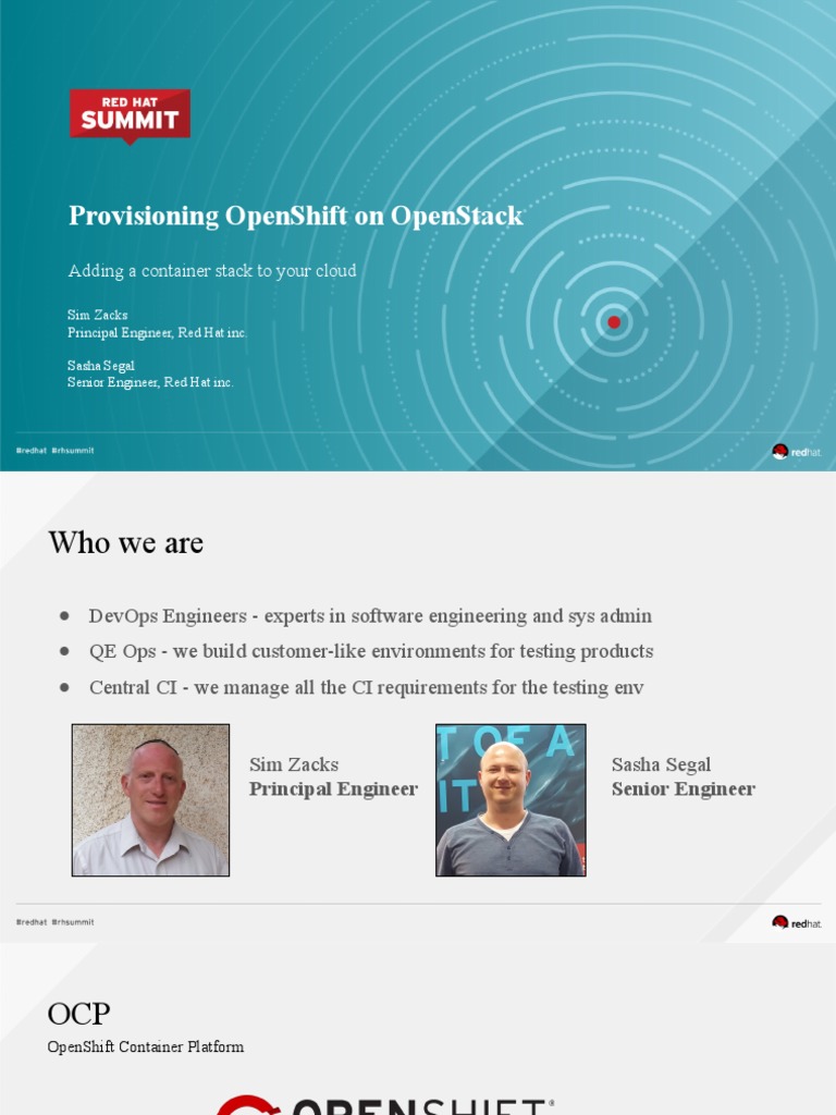 Presentation - Installing Red Hat OpenShift On Red Hat OpenStack ...
