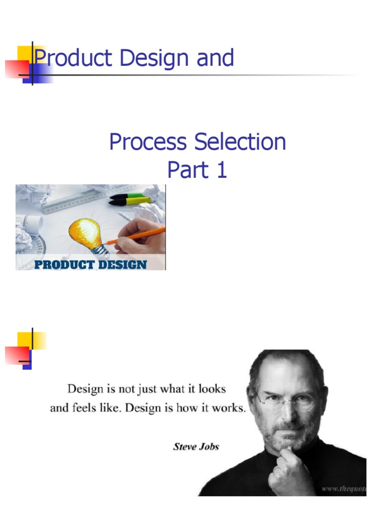 Product Design and Process Overview | PDF | Production And ...