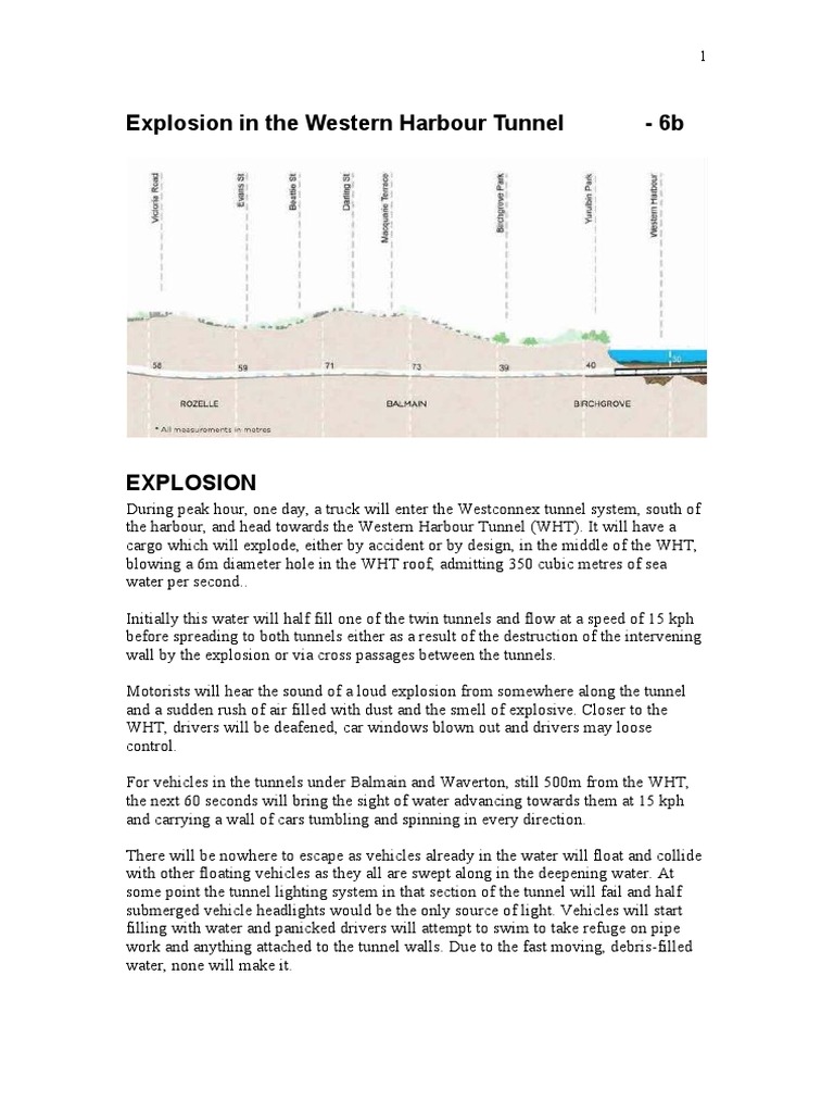 Western Harbour Tunnel Explosion | PDF | Tunnel | Traffic