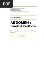 Anatomie de La Paroi Abdominale | PDF | Péritoine | Abdomen