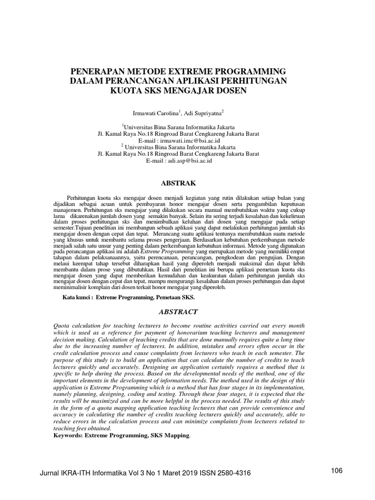Penerapan Metode Extreme Programming Dalam Perancangan Aplikasi ...