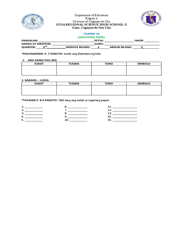 Module 3 (2nd Quarter) Aralin 2 | PDF