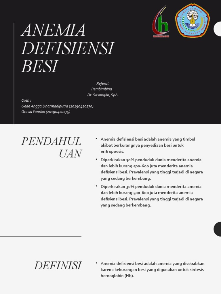 Anemia Defisiensi Besi - PPT | PDF