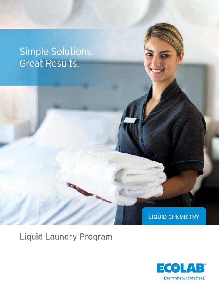 Ecolab Liquid Laundry Program - S53035 | PDF | Laundry | Linens