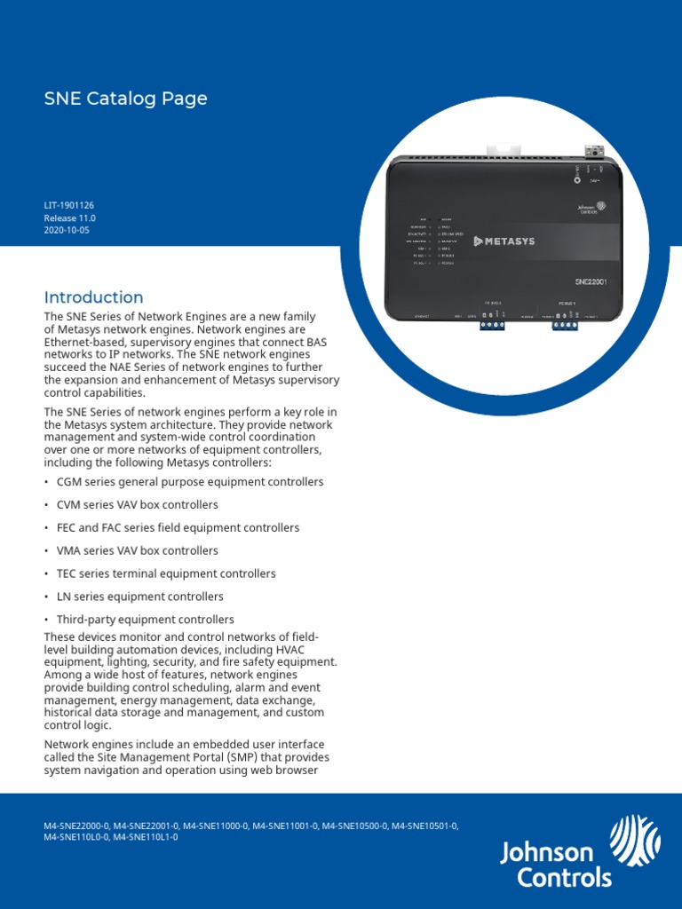 SNE Catalog Page: LIT-1901126 Release 11.0 2020-10-05 | PDF | Computer ...
