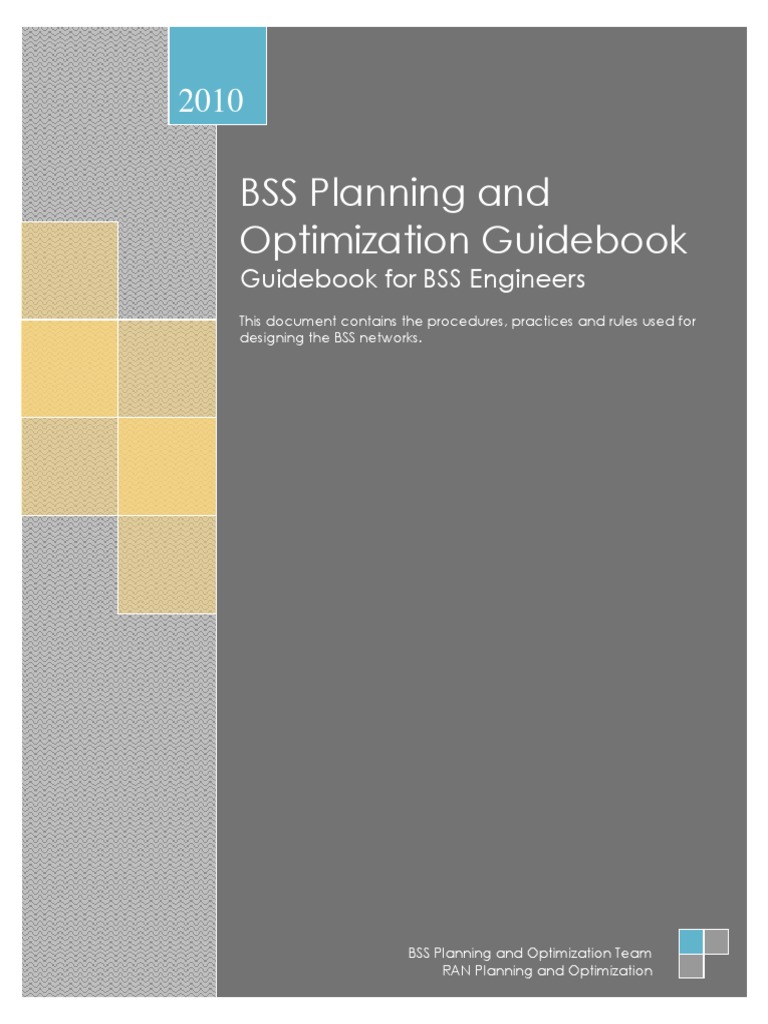 BSS Planning and Optimization Guide | PDF | Networks | Information And ...